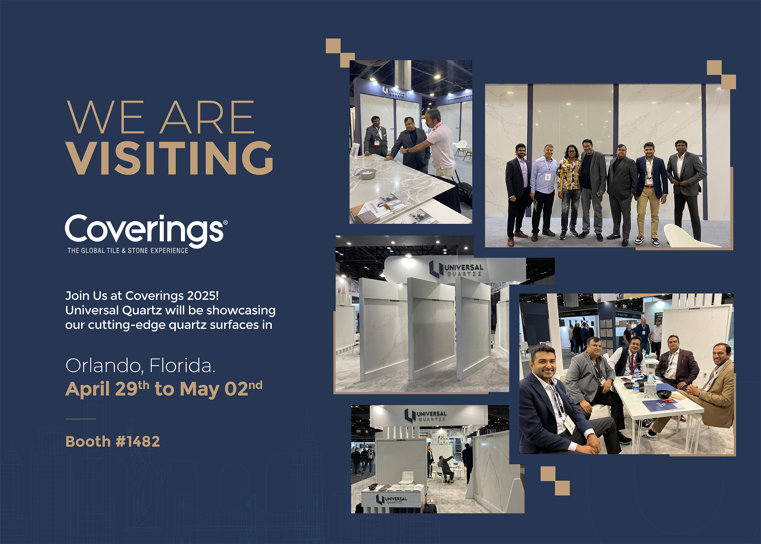 Join us Universal Quartz at COVERINGS 2025!