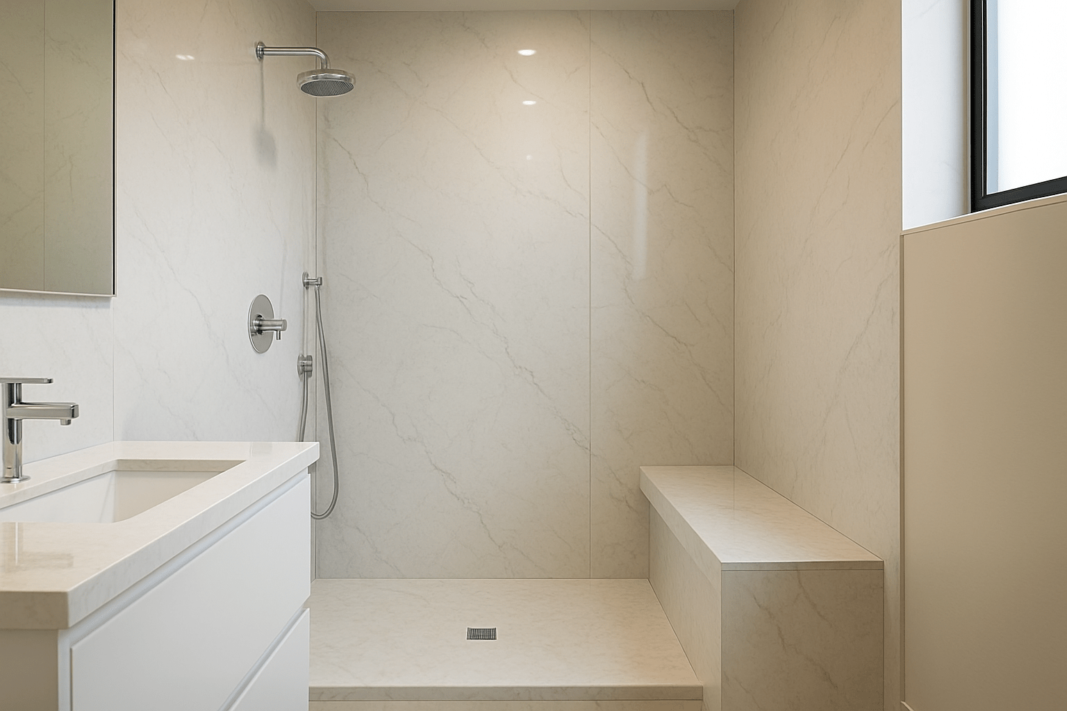 Quartz Shower Walls: The Perfect Choice for Modern Bathrooms in 2025